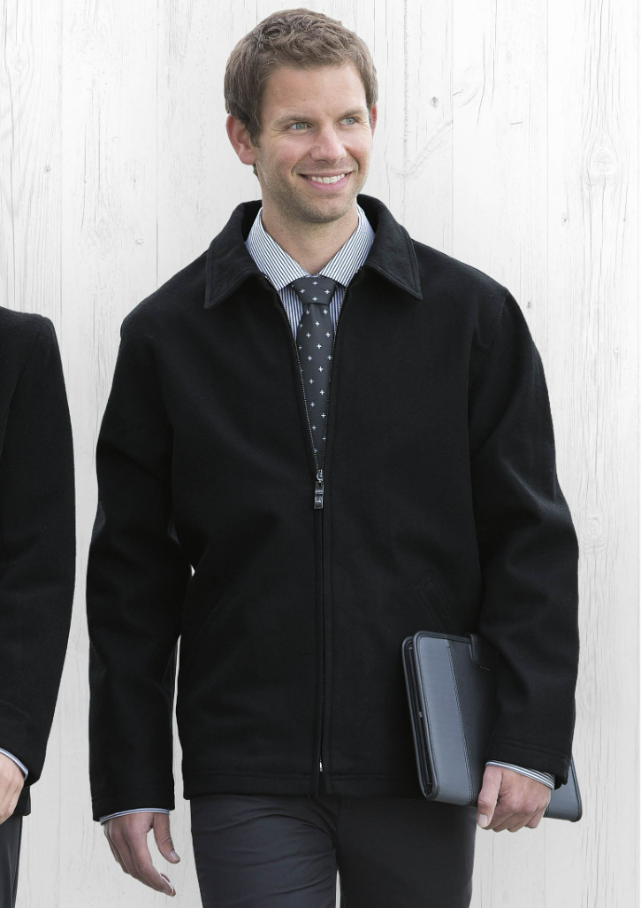 Mens Melton Wool Jacket - The Uniform Factory